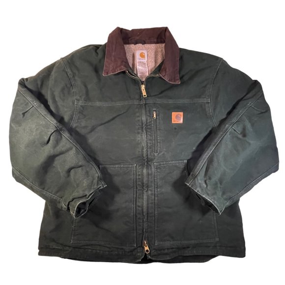 Carhartt | Jackets & Coats | Carhartt Vintage Full Zip Detroit Field Chore Style Jacket Green X ...